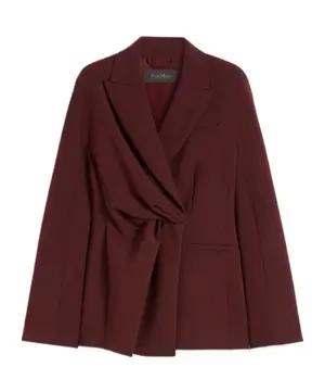 Max Mara Long-sleeved Tailored Blazer - Cherry