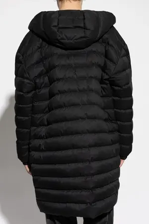Dolce & Gabbana Quilted Down Coat With Logo Patch