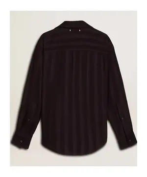 GOLDEN GOOSE Striped Wrap Shirt