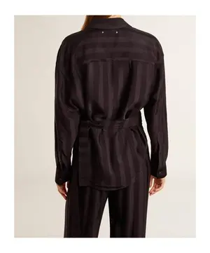 GOLDEN GOOSE Striped Wrap Shirt