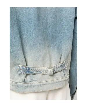 Kenzo Long-sleeved Buttoned Denim Jacket - White