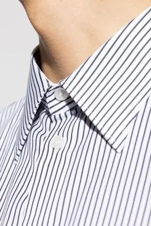 Dolce & Gabbana Dolce Gabbana Striped Curved Hem Shirt