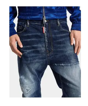 Dsquared2 Distressed Stretch-cotton Jeans