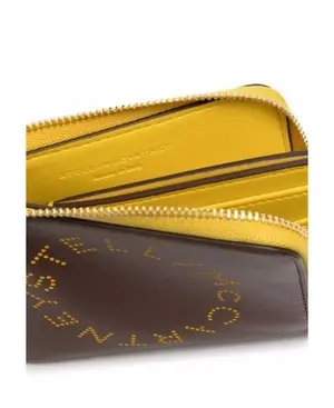 Stella McCartney Stella Logo Zip-around Cardholder - Brown