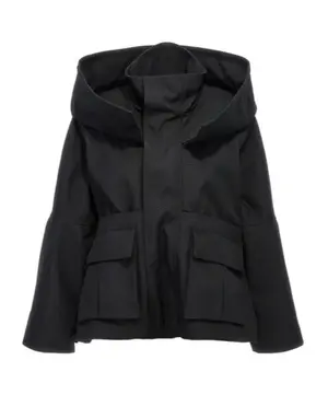 Balenciaga Oversized Zip-up Jacket With Stand Collar And Drawstring Waist