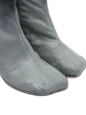 MAISON MARGIELA Leather Ankle Boots - Black