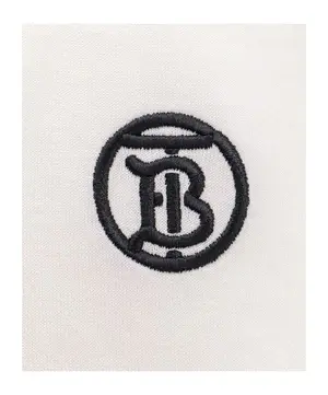 Burberry Logo Embroidered Crewneck T-shirt - White