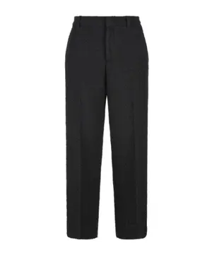 Gucci Gucci GG Plaque Tweed Trousers Black