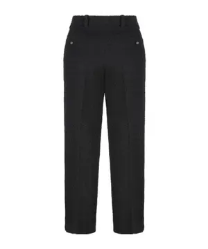 Gucci Gg Plaque Tweed Trousers
