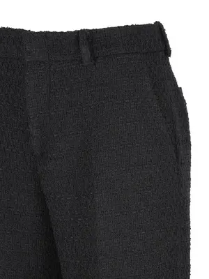 Gucci Gg Plaque Tweed Trousers