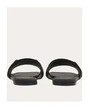 FERRAGAMO Gancini Logo Plaque Flat Sandals