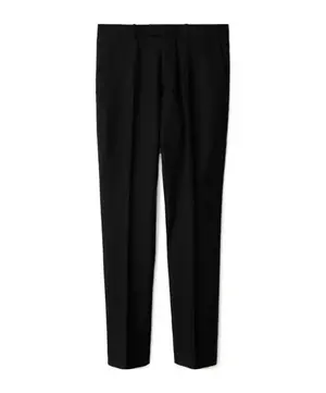 Burberry Wool Tailored Trousers - Black