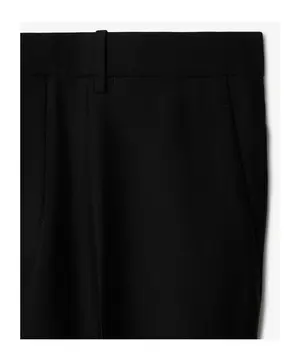 Burberry Wool Tailored Trousers - Black