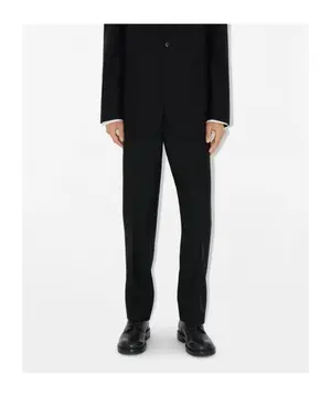 Burberry Wool Tailored Trousers - Black