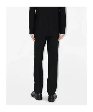 Burberry Wool Tailored Trousers - Black