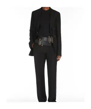 Sportmax Crewneck Sleeveless Ribbed Tank Top - Black