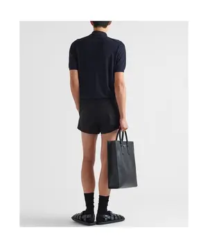 Prada Superfine Wool Polo Shirt - Blue