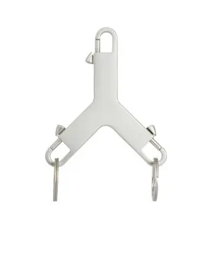 Rick Owens Solid Color Keychain - Silver