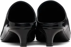 JIL SANDER Pointed Toe Mules - Black