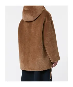 Max Mara Olivia Reversible Zip-up Hooded Coat - Camel