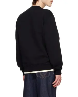 Jacquemus Logo Patch Crewneck Sweatshirt - Black