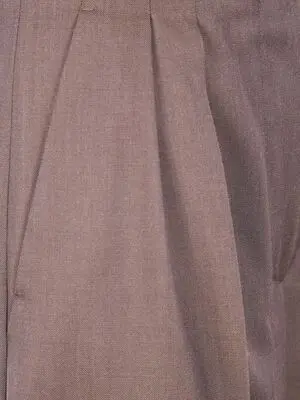Max Mara Pleated High-waisted Wide-leg Trousers - Gray