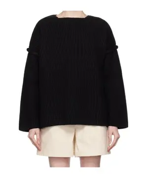 JIL SANDER Drop Shoulder Crew Neck Jumper