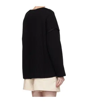 JIL SANDER Drop Shoulder Crew Neck Jumper