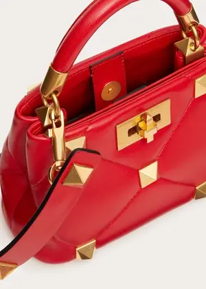 Valentino Garavani Roman Stud Tote Bag - Red