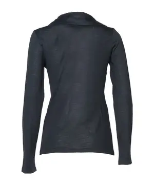 Alberta Ferretti V-neck Long-sleeved Blouse With Ruffled Edge