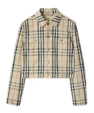 Burberry Checked Long-sleeve Jacket