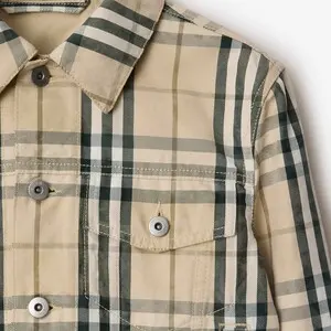 Burberry Checked Long-sleeve Jacket - Grain