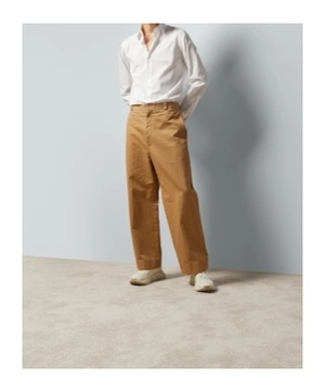 Gucci Twill Straight Leg Trousers - Nude