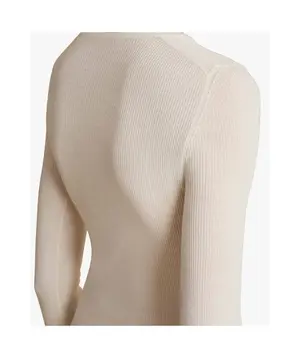 Khaite Tania V-neck Long Sleeve Top - Glaze
