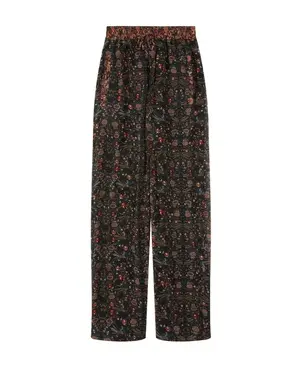 Isabel Marant Étoile Ozio Printed Silk Pants