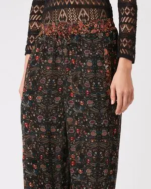 Isabel Marant Étoile Ozio Printed Silk Pants