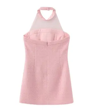 Marissa Chiara Sleeveless Halterneck Embellished Dress