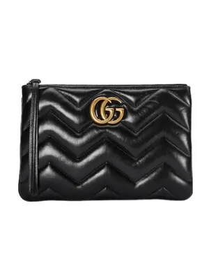 Gucci Gg Marmont Clutch Bag - Black
