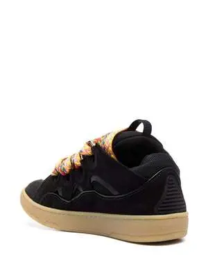 LANVIN Curb Lace-up Sneakers - Black