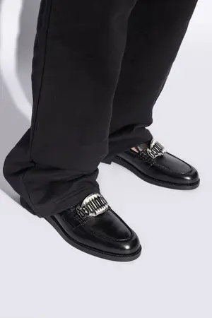 Dsquared2 Logo Plaque Slip-on Loafers