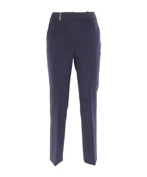 Peserico Tailored Stretch Pants - Blue
