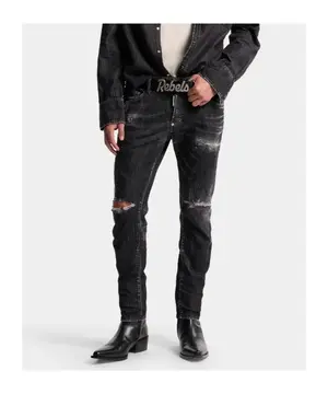 Dsquared2 Skater Distressed Jeans - Black