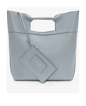 Alexander McQueen Logo Printed Bow-detailed Tote Bag