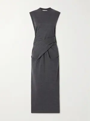 JIL SANDER Sleeveless Midi Dress - Black