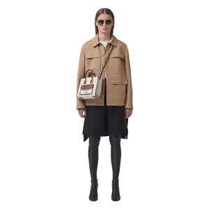Burberry Logo Printed Mini Freya Tote Bag - Nude