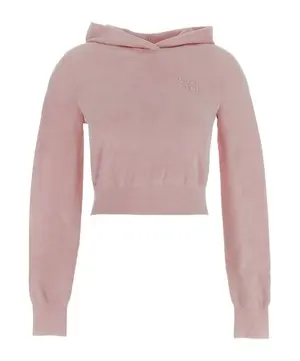 Alexander Wang Cropped Hoodie - Pink