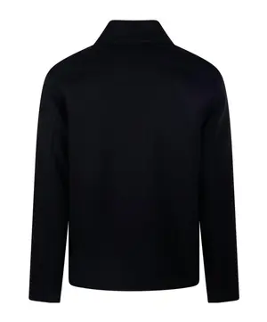 Loewe Workwear Jacket With Leather Logo Patch - Black