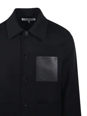 Loewe Workwear Jacket With Leather Logo Patch