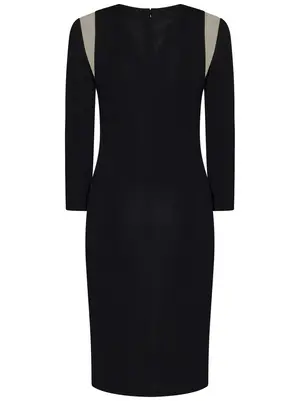 Dsquared2 V-neck Jersey Dress With Logo Detail