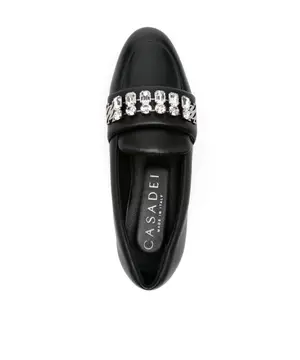 Casadei Embellished Slip-on Flats